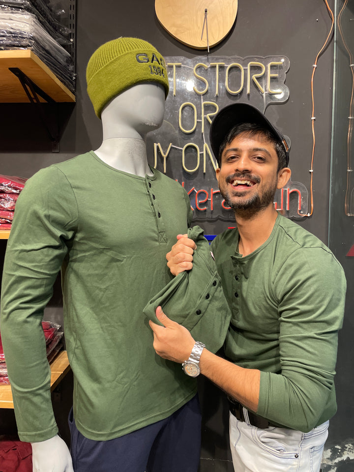 Gold Basic Cotton Full Sleeves Tshirt – Likera