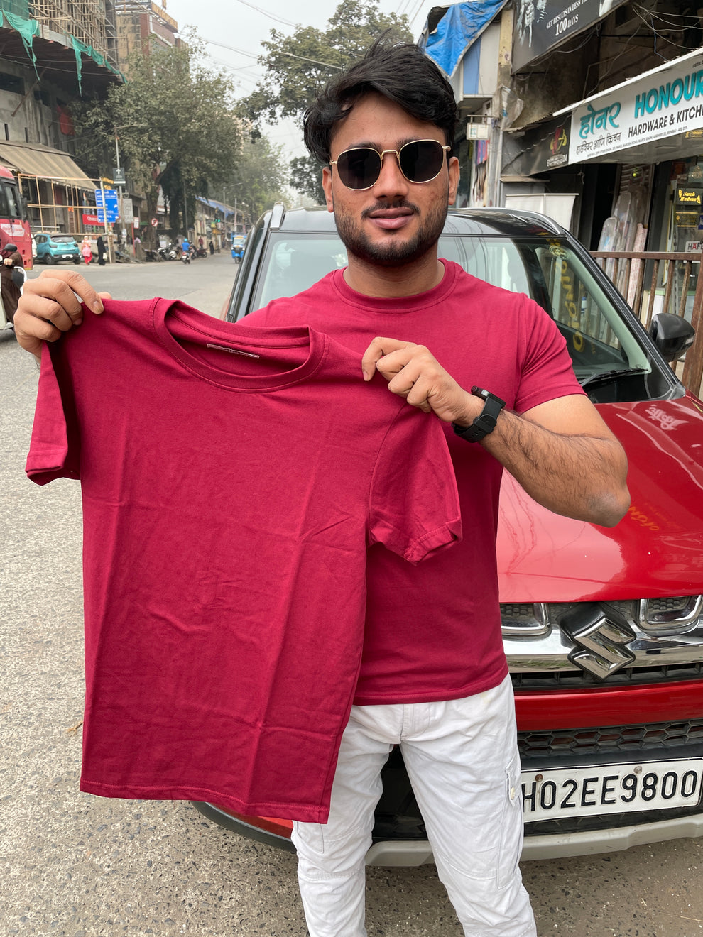 Maroon Basic Tshirt – Likera