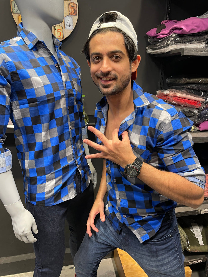 Blue Checks Shirt – Likera