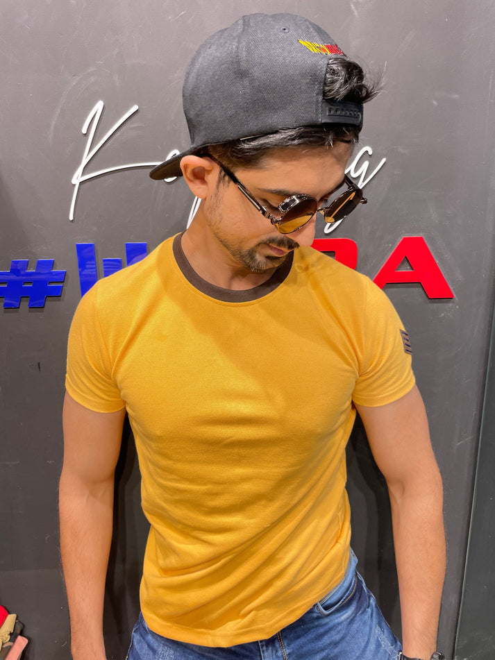 Mustard Arrow Patch Tee – Likera